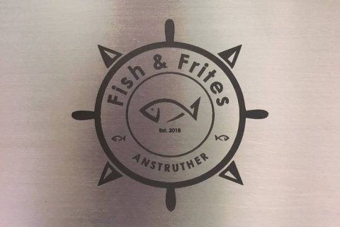 Fish and Frites festival menu boards - LaserFlair